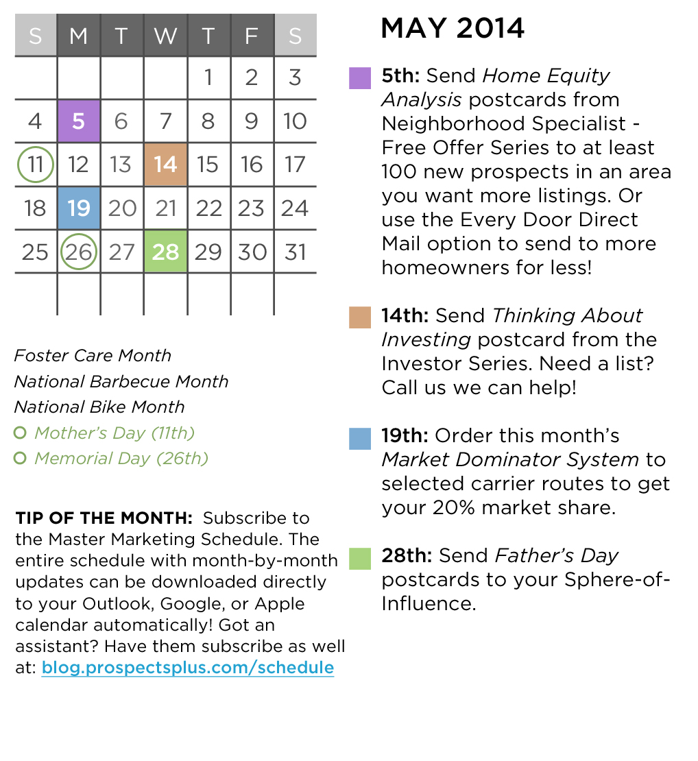MMS 05 MAY Calendar Real Estate Marketing